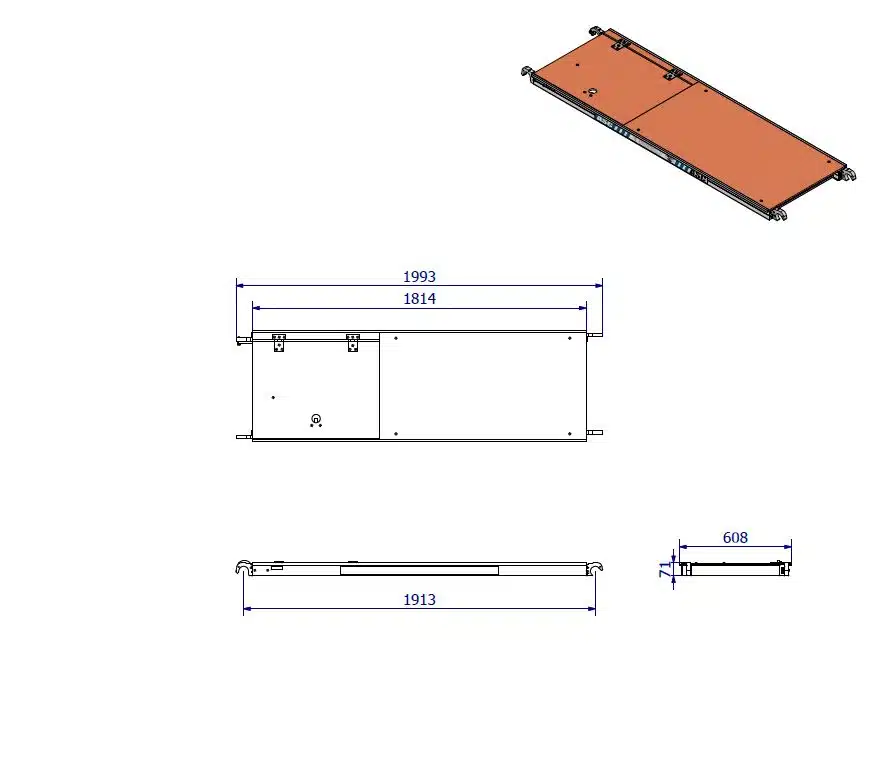 Replacement: Lumber for platform without hatch for 190 platforms ASC ...